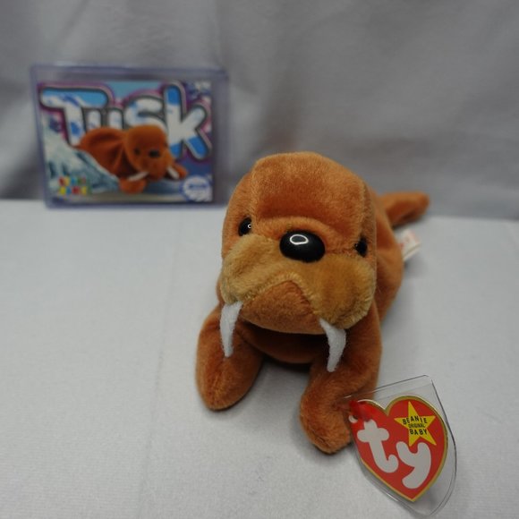 Ty | Toys | Vintage Ty Beanie Babies Tusk Walrus Style 476 | Poshmark